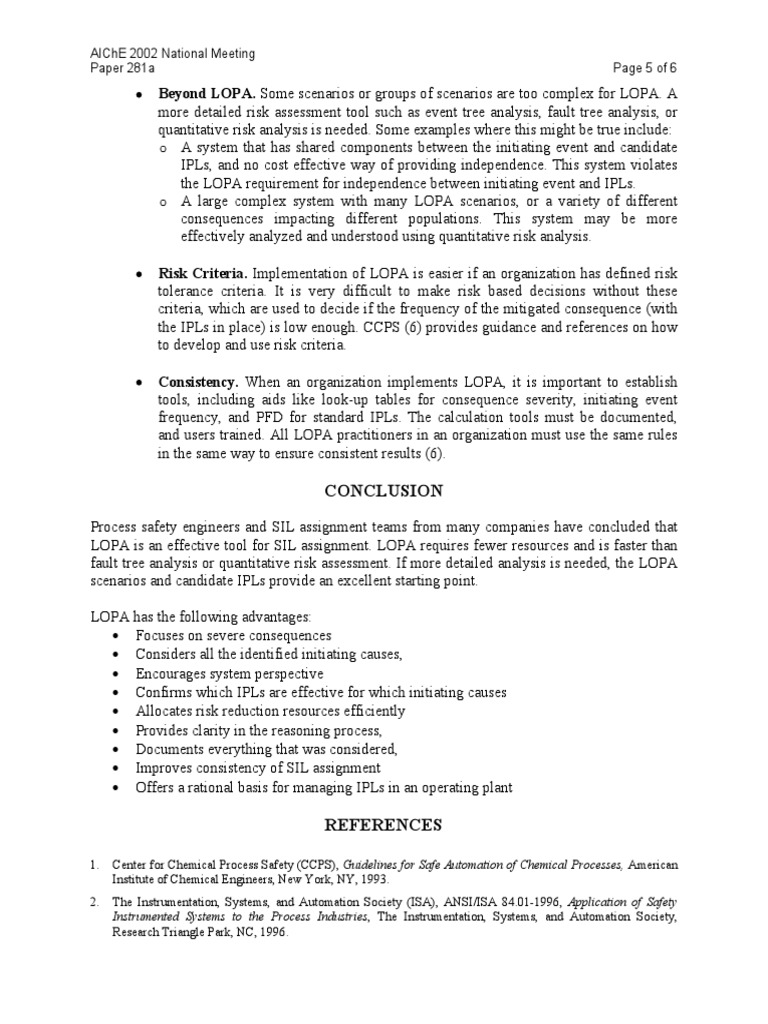 Simplified Risk Analysis LOPA 7 | PDF | Risk | Risk Management