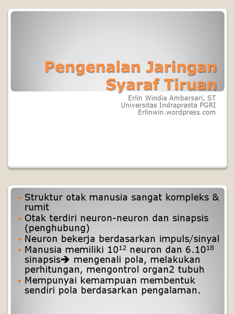 Jaringan Syaraf Tiruan: Konsep & Aplikasi | PDF | Komputer