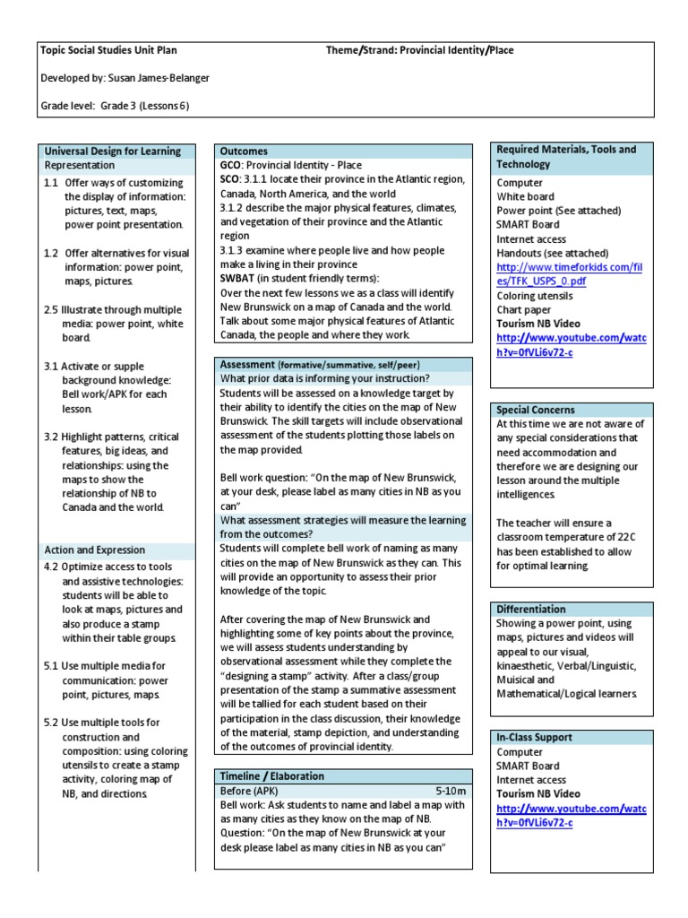 Exploring New Brunswick's Identity | PDF | Educational Assessment | Map