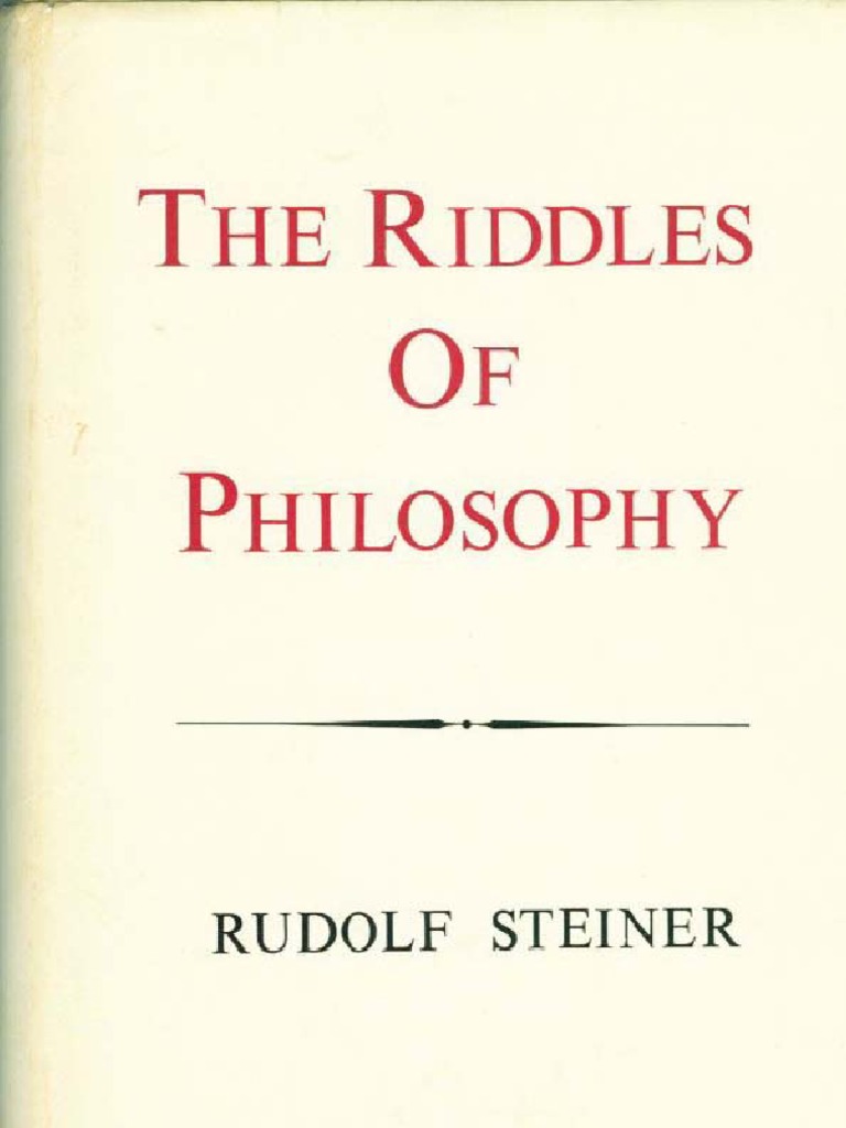 The Riddles of Philosophy | PDF