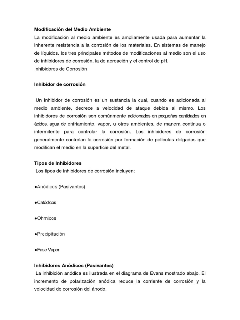 Inhibidores de Corrosion | PDF | Corrosión | Química