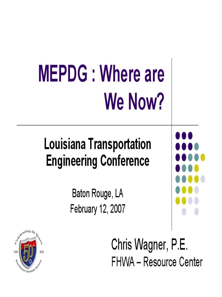Mechanistic Empirical Pavement Design Guide | PDF | Road Surface | Road ...