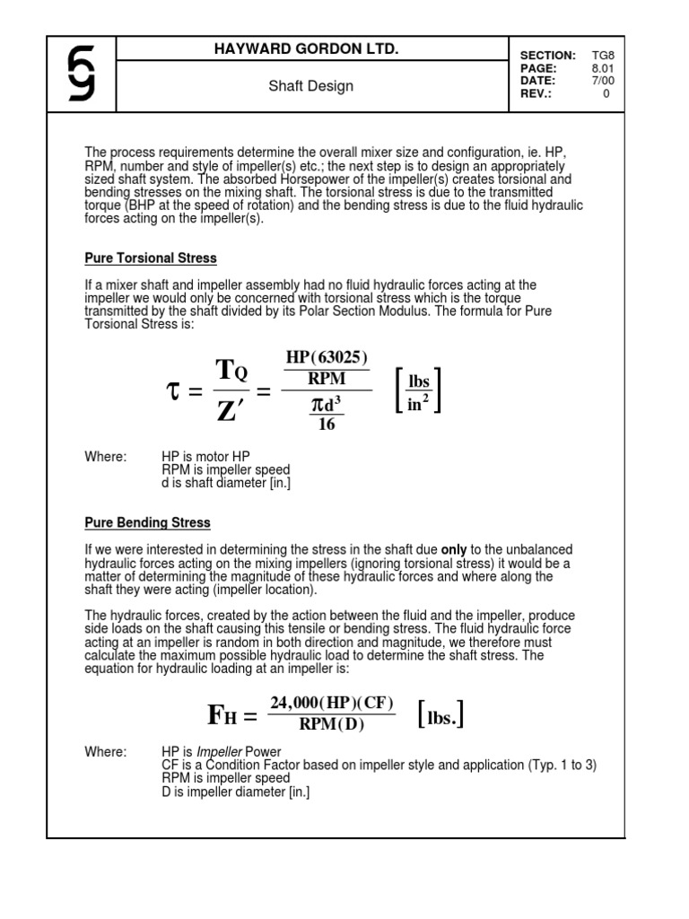 Shaft Design | PDF | Bending | Stress (Mechanics)