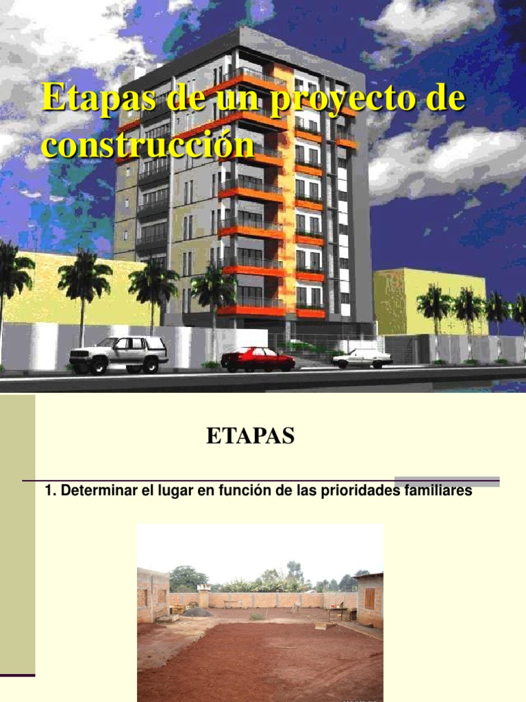 Etapas de un Proyecto de Construcción | PDF | Science | Tecnología ...