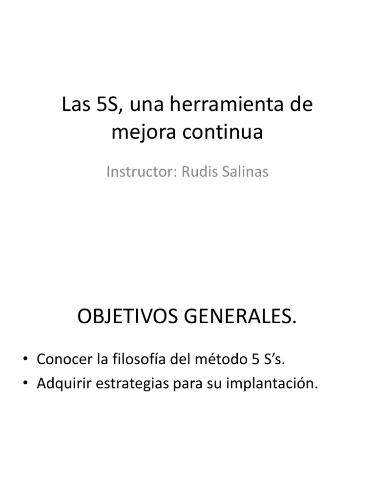 Una introducción a las 5S: una herramienta clave para la mejora ...