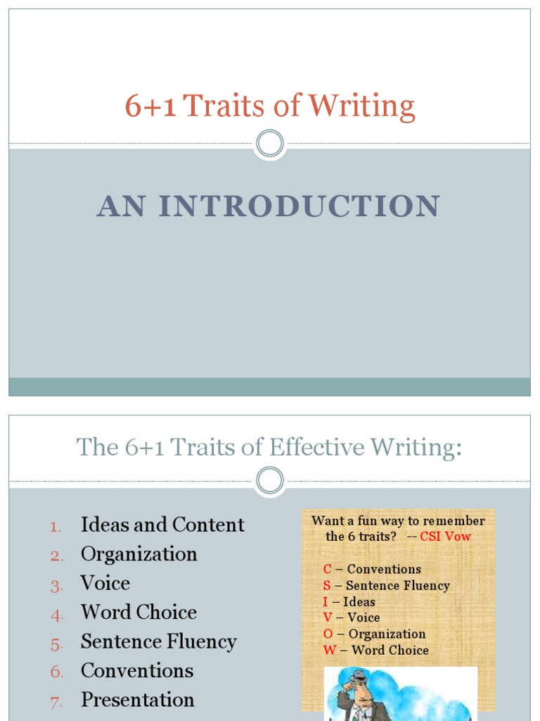 61 Traits of Writing Intro Lessons | PDF | Proofreading