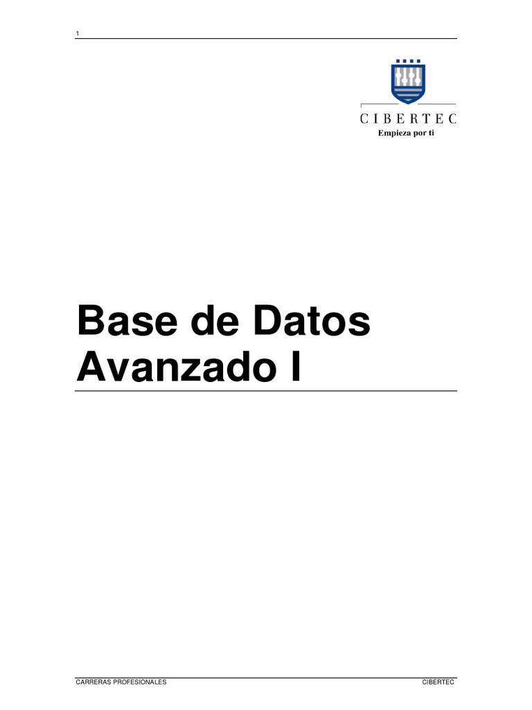 Curso Avanzado de Bases de Datos SQL | PDF | Servidor SQL de Microsoft | Tabla (base de datos)