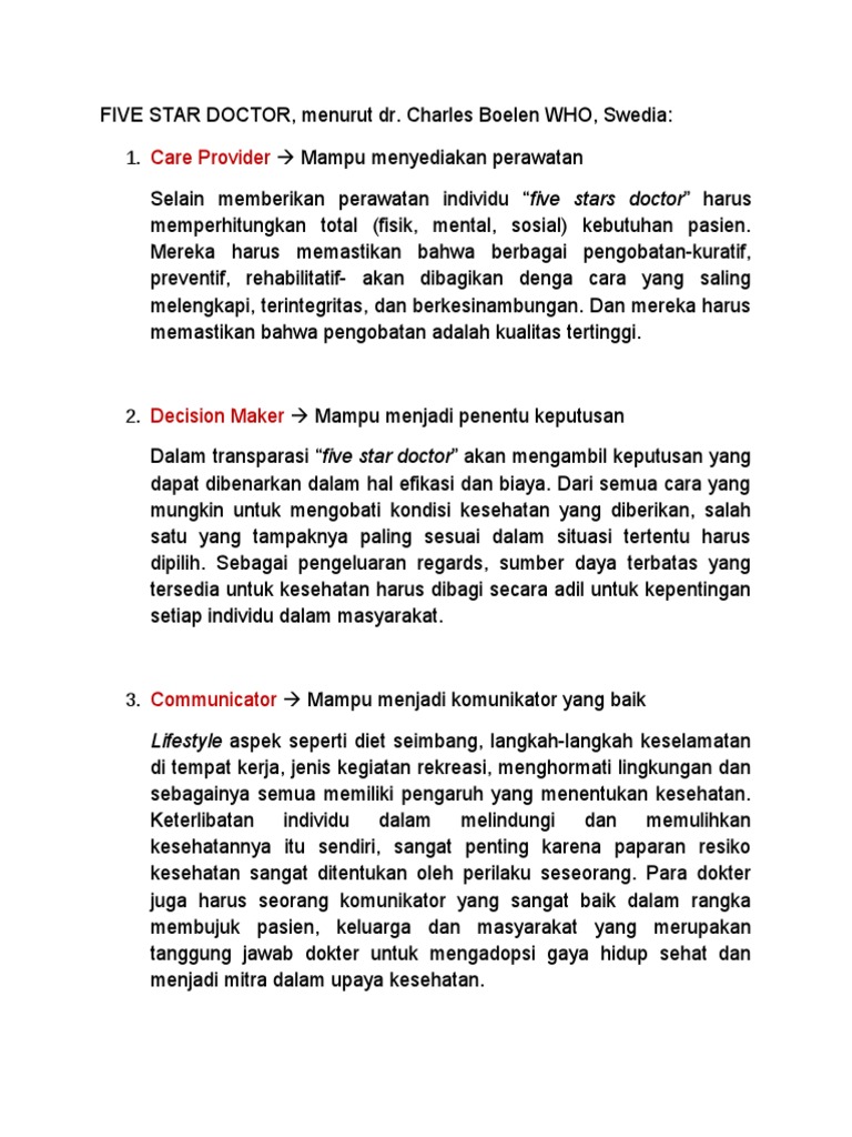 Five Star Doctor | PDF