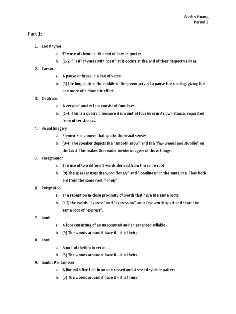 Desert Places - Robet Frost | PDF | Poetry