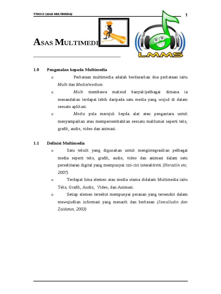 Nota Asas Multimedia | PDF