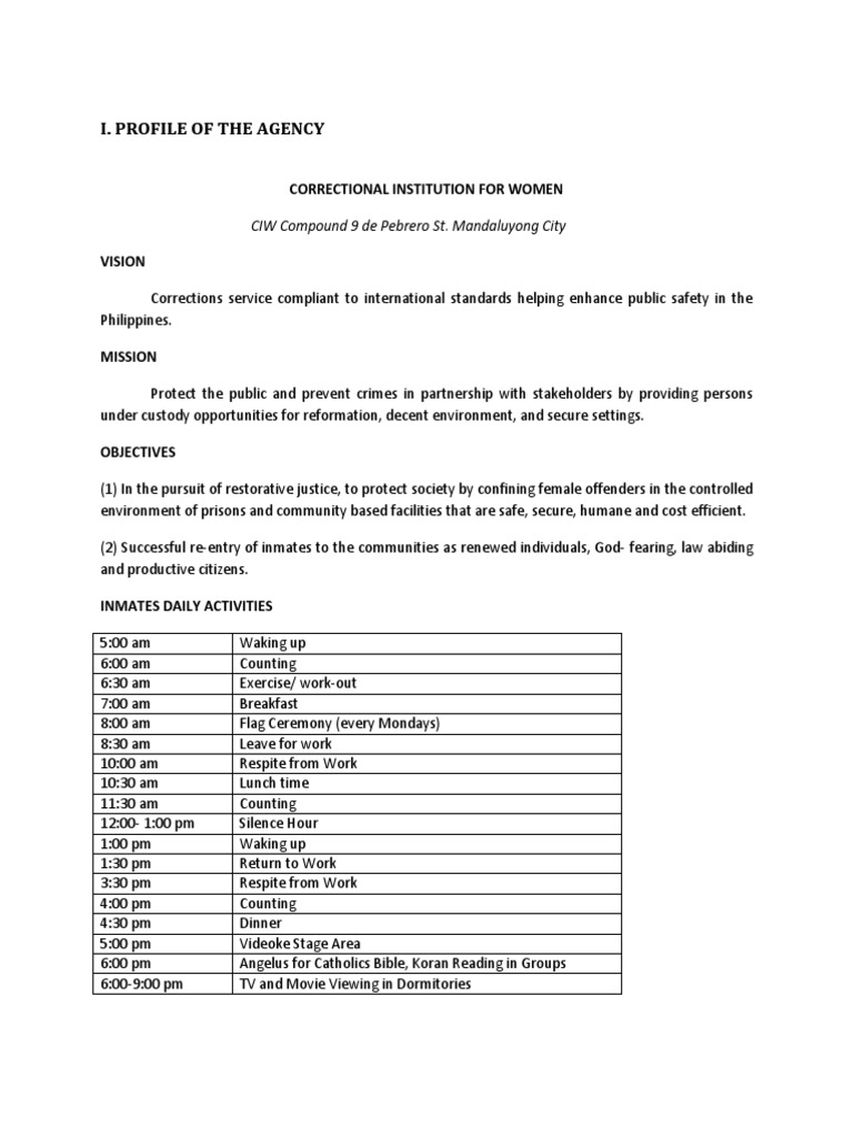 Written Report Correctional | PDF | Prison | School Counselor