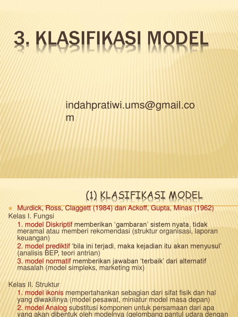 Klasifikasi Model | PDF | Komputer | Teknologi & Rekayasa