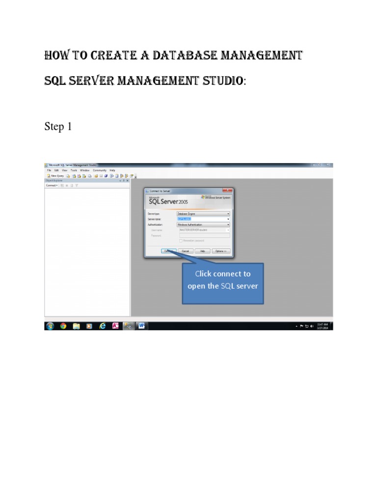How To Create A Database Management | PDF