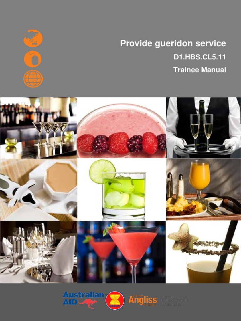 Provide Gueridon Service: D1.HBS - CL5.11 Trainee Manual | PDF | Salad ...