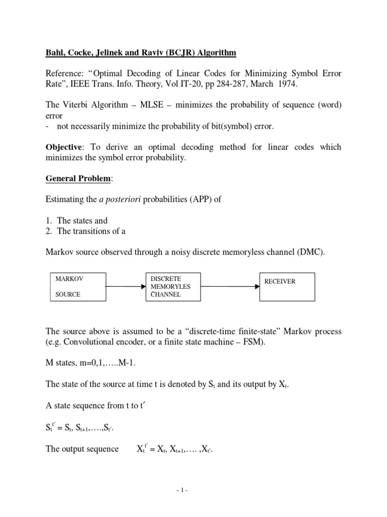 Bahl Mod | PDF | Markov Chain | Algorithms