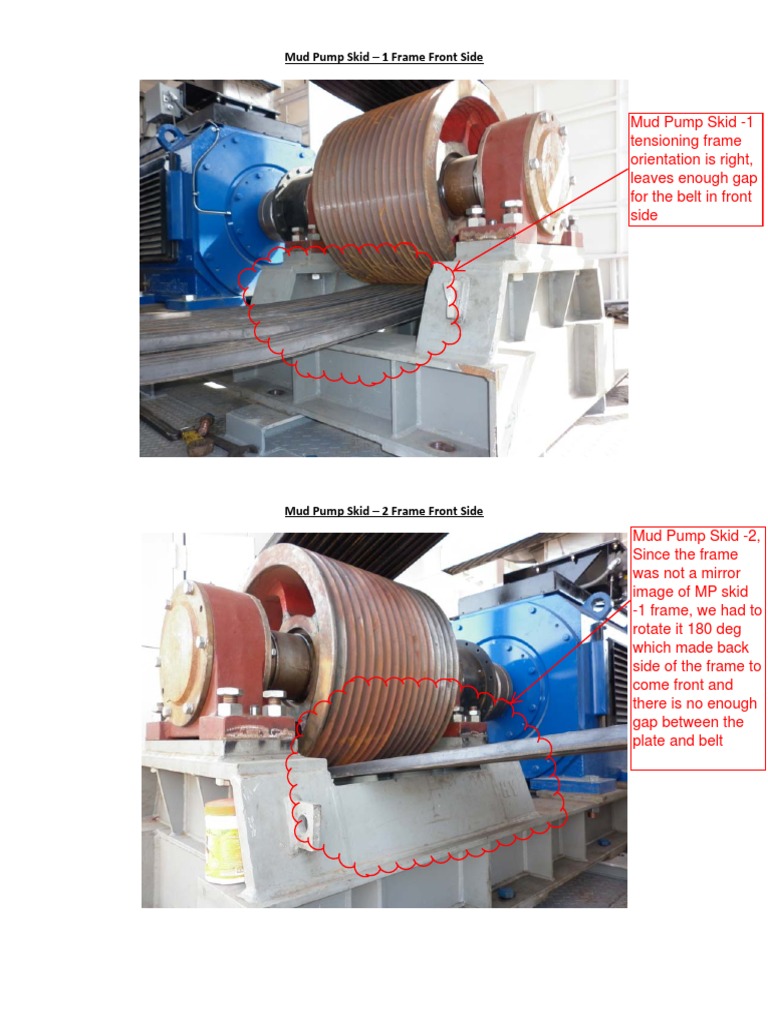 Mud Pump Skid Frame Orientation Issues | PDF