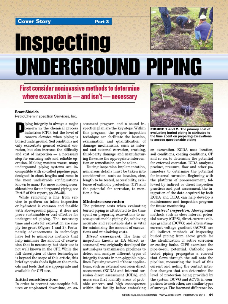 Underground Piping Testing | PDF | Science | Technology (General)