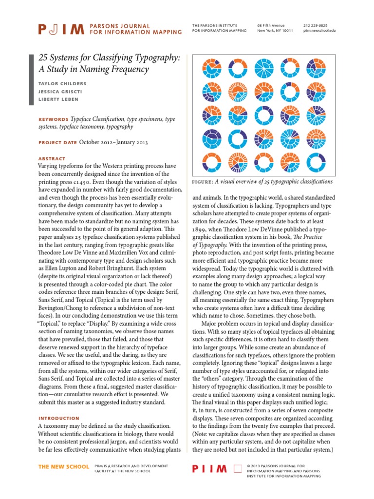 25 Systems For Classifying Typography Pdf Sans Serif Typography