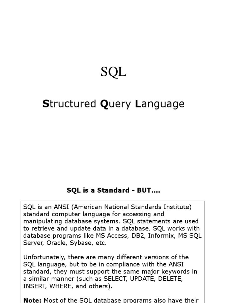 SQL Tutorials | Download Free PDF | Sql | Database Index