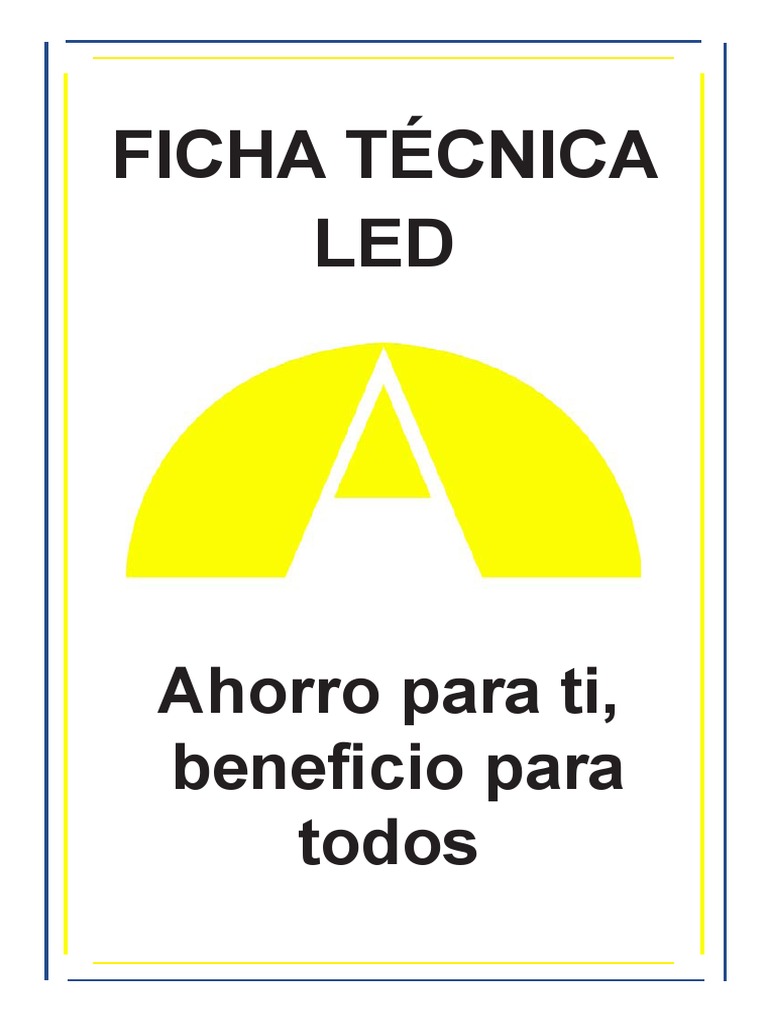 ficha técnica LED.pdf | PDF | Diodo emisor de luz | Encendiendo