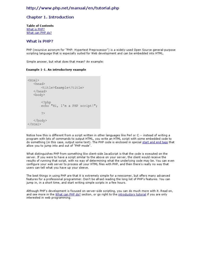 Introduction To Php Pdf Php Oracle Database