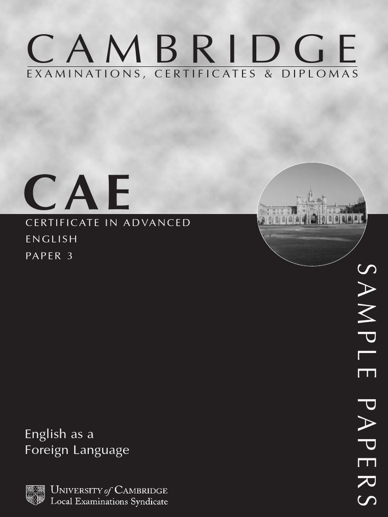 CAE - English in Use | PDF