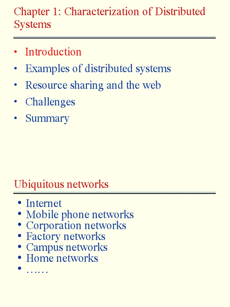 Chapter 01 | PDF | Server (Computing) | Distributed Computing