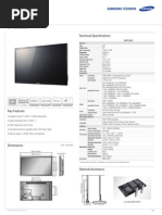 Spec Samsung LS24D300 | PDF