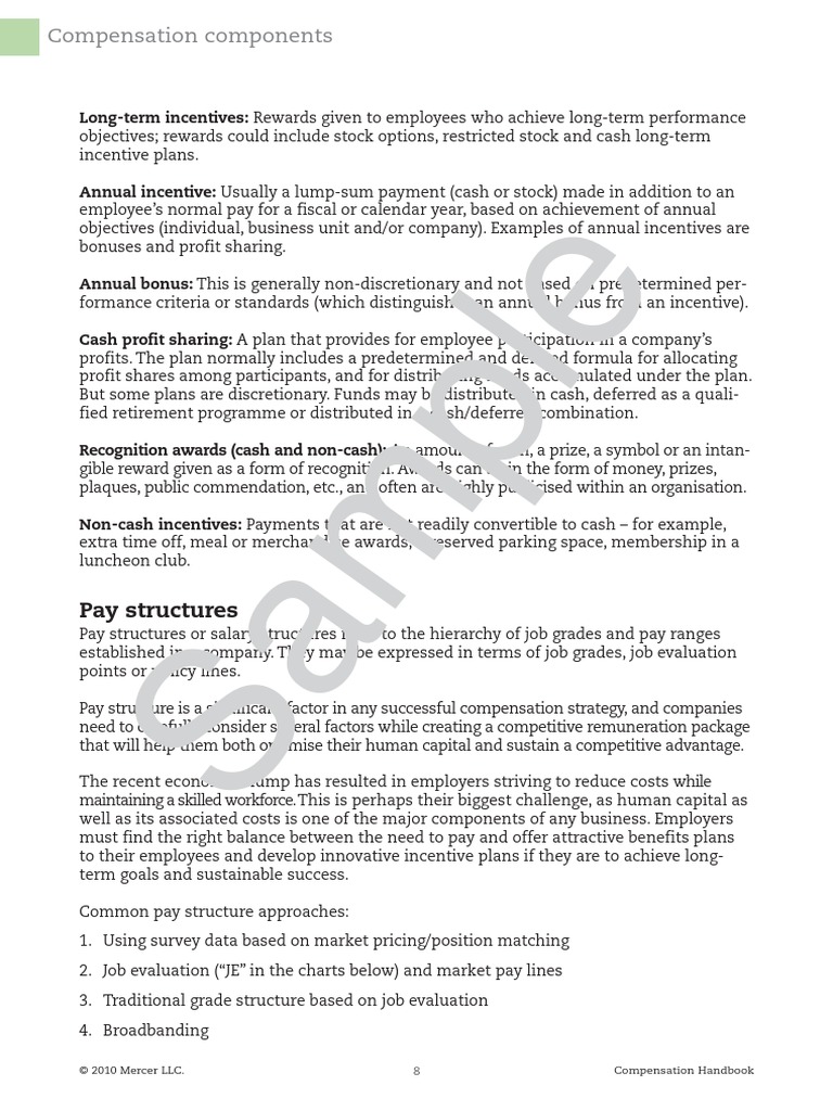 Types of Pay Structures | PDF | Employment | Human Capital