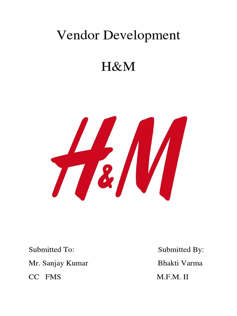 Vendor Development H&M | PDF | H&M | Consumer Behaviour