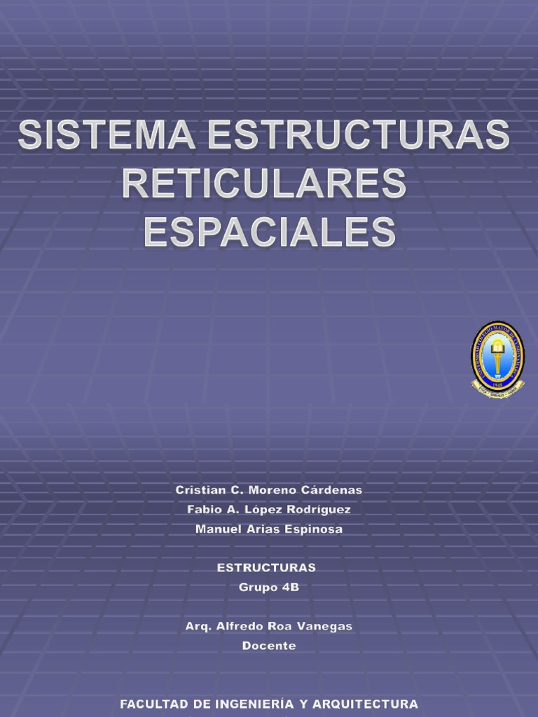 Presentacion Estructuras - Reticuladas | PDF | Braguero | Materiales
