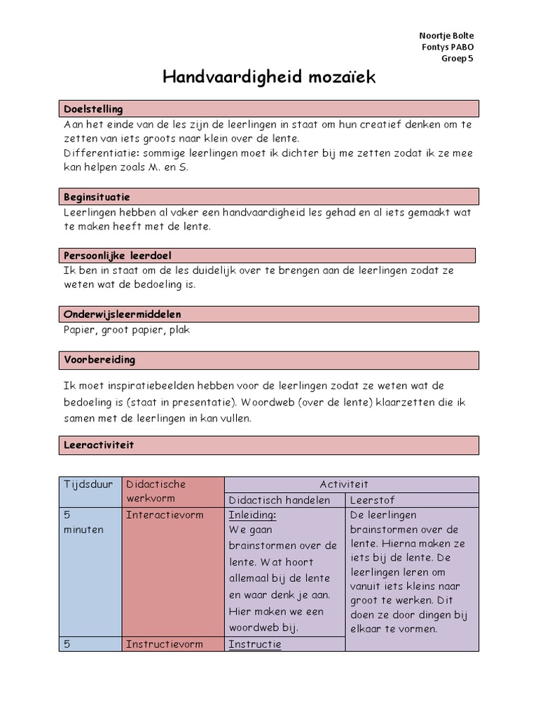 Handvaardigheid Met Reflectie | PDF