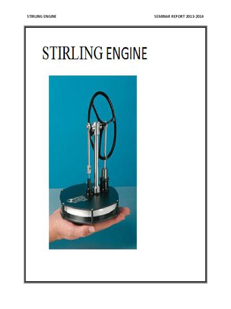 A Comprehensive Overview of the Stirling Engine: Design, Components ...