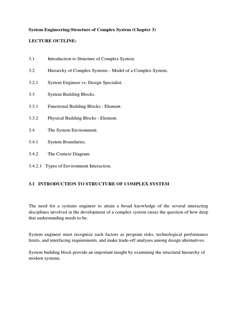 System Engineering Chapter 3 | PDF | System | Systems Engineering