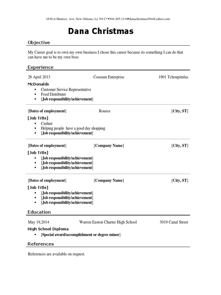 Dana Resume | PDF