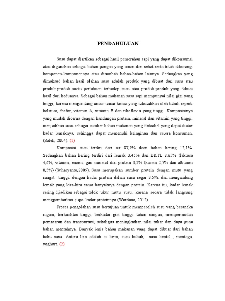 Separasi Dan Klasifikasi Susu Sapi | PDF