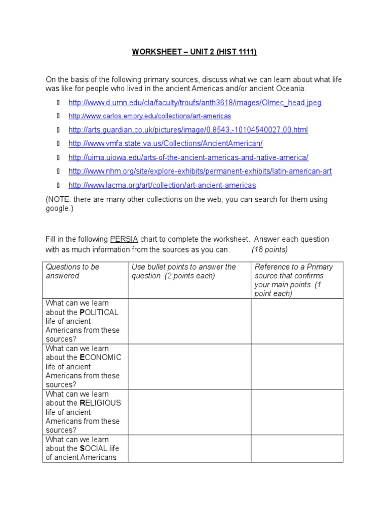 Primary Source Analysis Worksheet 1 | PDF | Primary Sources | Cognitive ...