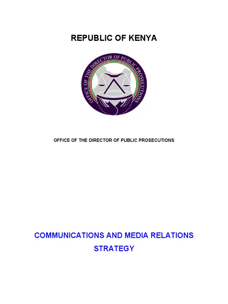 Comm - Strategy Odpp | PDF | Prosecutor | Crime & Violence