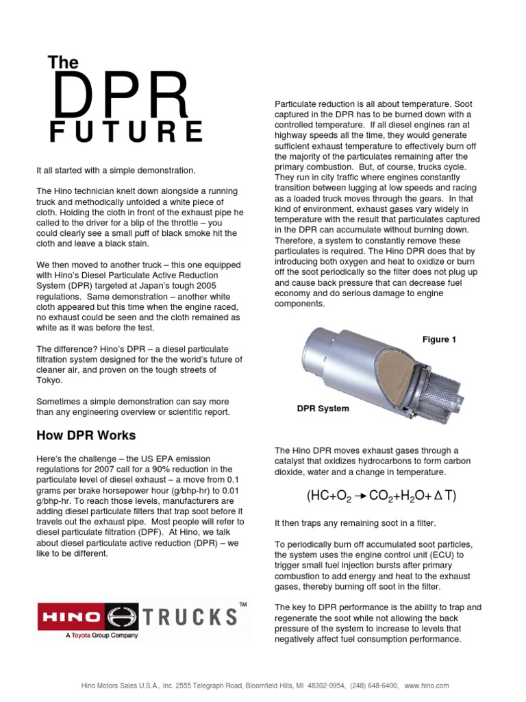 Hino DPR | PDF | Exhaust Gas | Combustion