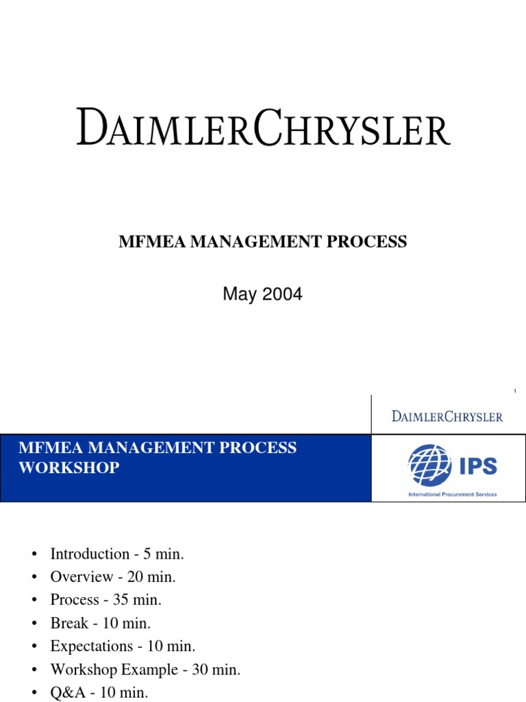 MFMEA Workshop Class Overhead 04 | PDF | Reliability Engineering | Design