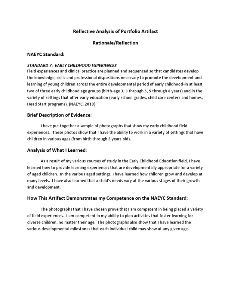 Revised Standard 7 Rationale | PDF | Career & Growth