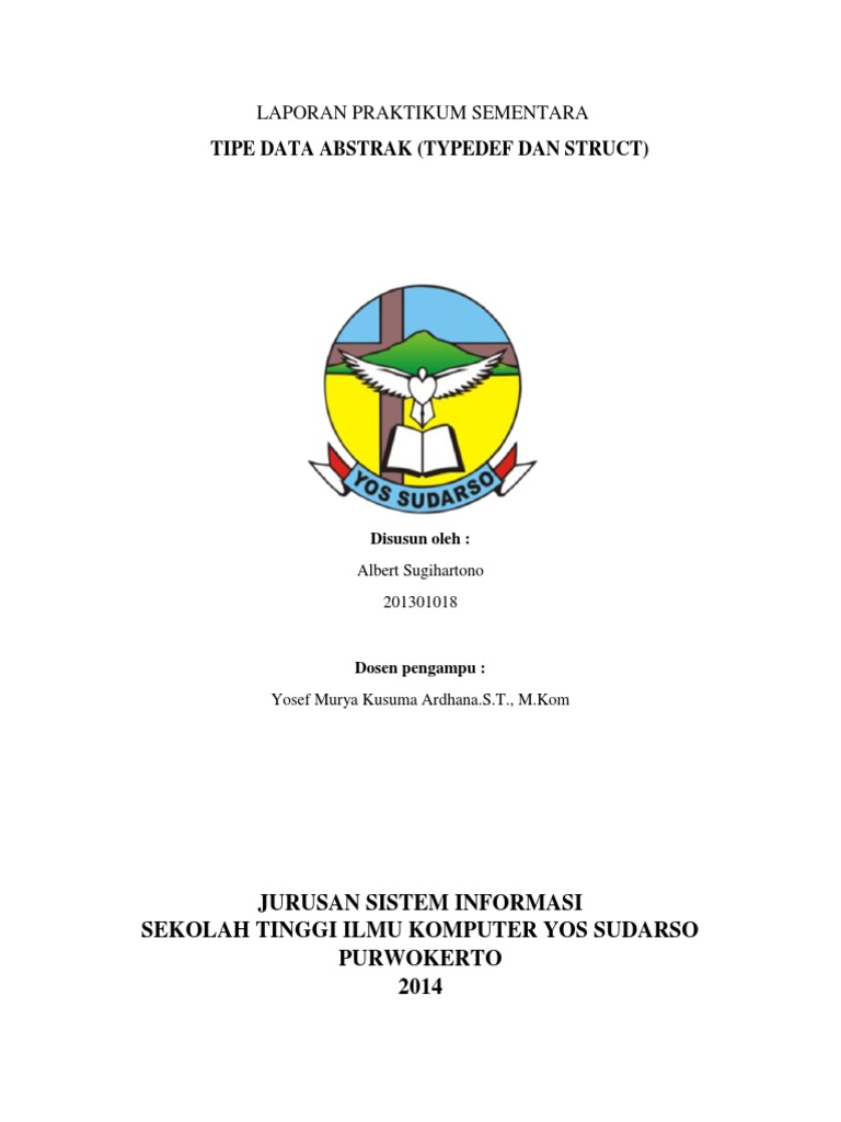 Laporan Praktikum Resmi Tipe Data Abstrak (Typedef Dan Struct) | PDF | Komputer