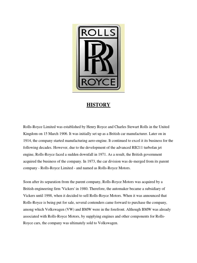 Rolls Royce | PDF | Engines | Aerospace