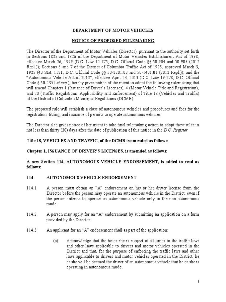 DC Autonomous Car Proposal | PDF