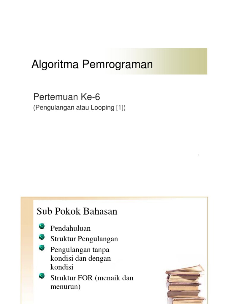 Algoritma Pengulangan dan Struktur Pengulangan | PDF