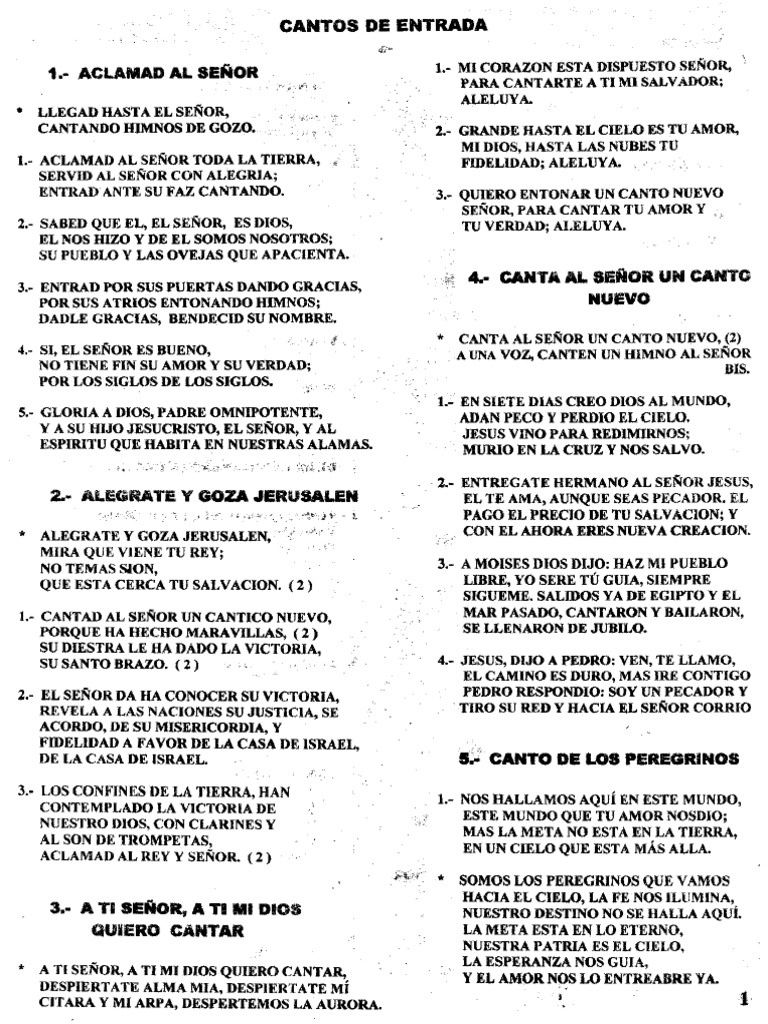 Libro de Cantos | PDF