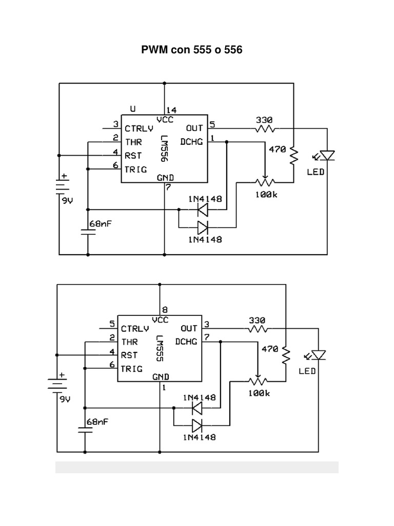 PWM Con 555 o 556 | PDF | Ciencia y matemáticas | Informática