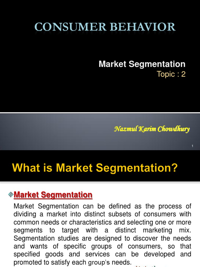 Market Segmentation Strategies Explained | PDF | Market Segmentation ...