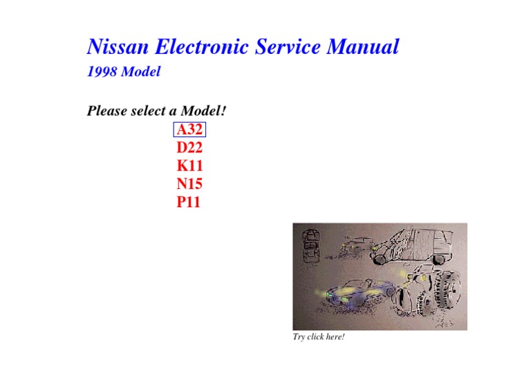 Nissan Electronic Service Manual: 1998 Model | PDF