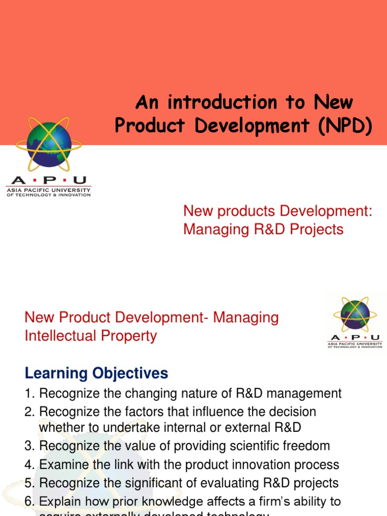 Lecture 9-Managing R & D Projects | PDF | Research And Development ...